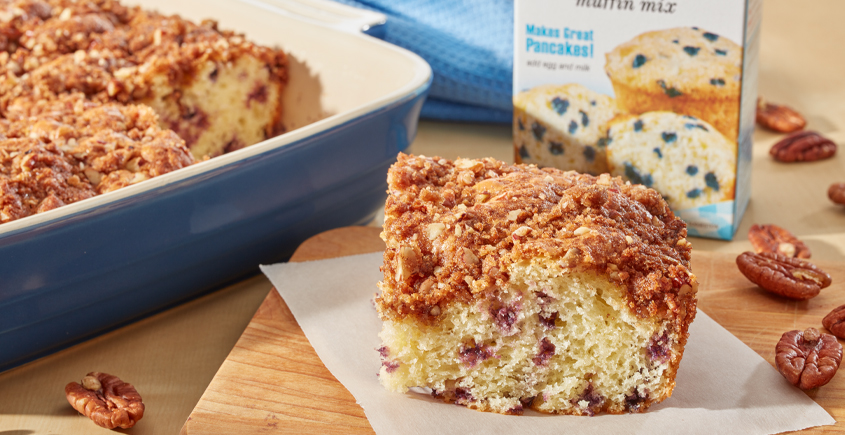 Blueberry Coffee Cake | "JIFFY" Mix