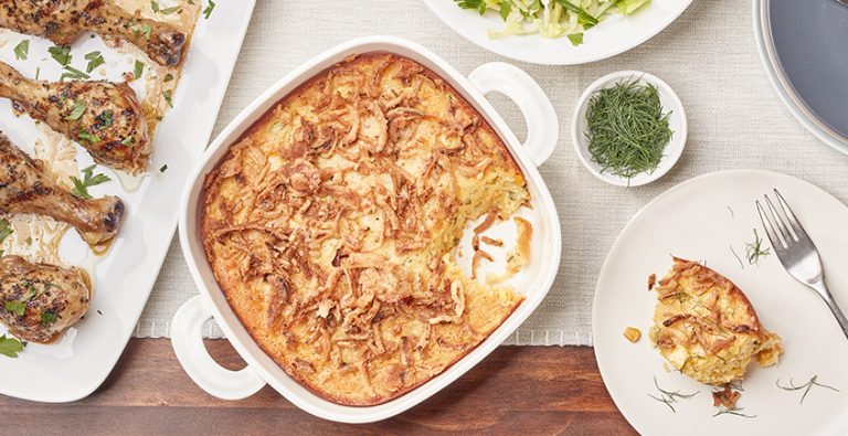 Dill Pickle Spoon Bread Casserole Recipe | "JIFFY" Mix